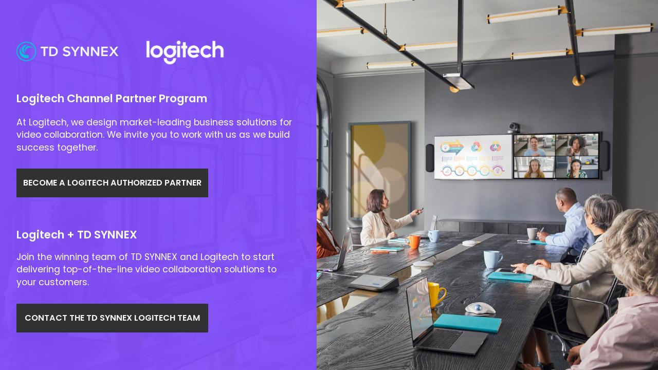 Become a Partner - Logitech + MTR | TD SYNNEX