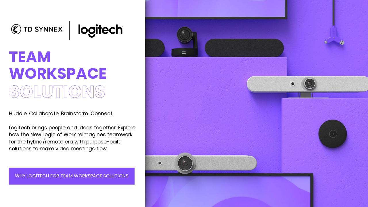 Team Workspace Solutions - TD SYNNEX - Logitech Meeting Space Solutions ...