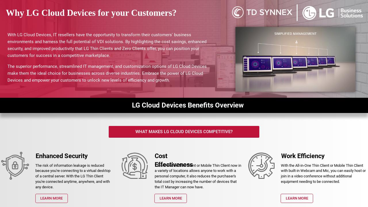 Why Cloud Devices - LG Cloud Solutions