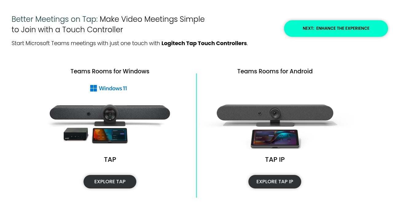 Better Meetings on Tap - Logitech + Microsoft Teams Rooms Solution Guide
