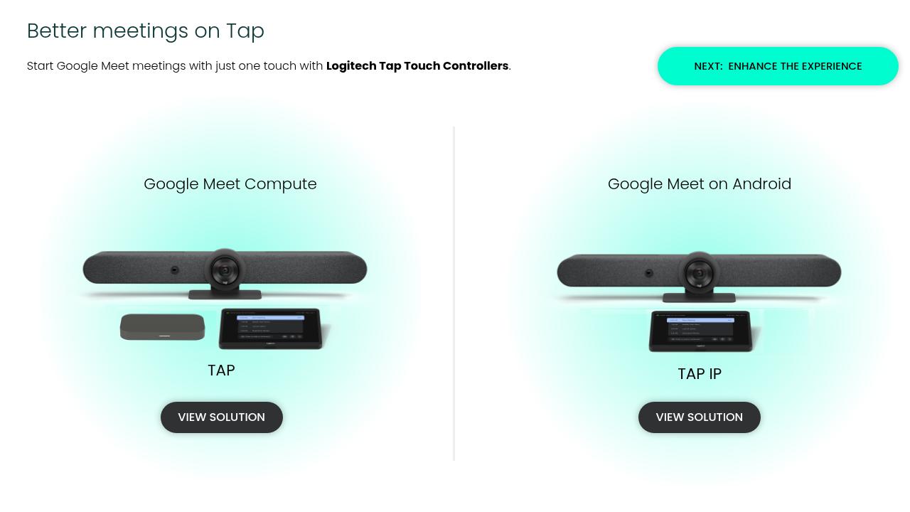 Better Meetings on Tap - Logitech Solutions for Google Meet