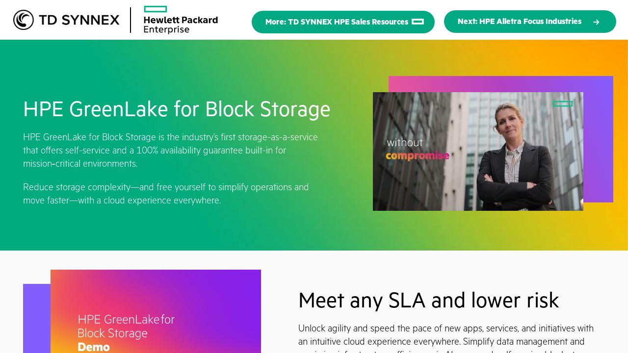 HPE GreenLake for Block Storage - TD SYNNEX HPE Storage Guide