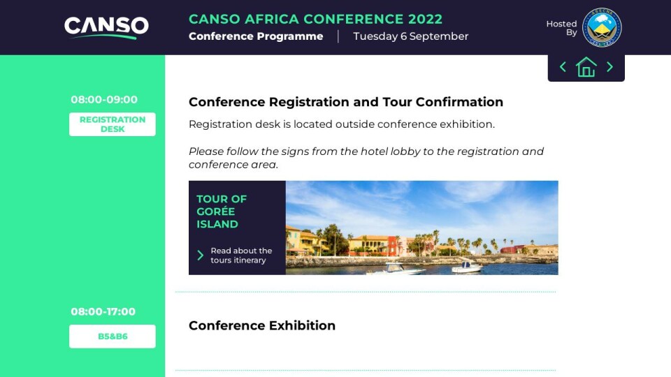 Tuesday 6 September – Conference Day one - CANSO Africa Conference 2022