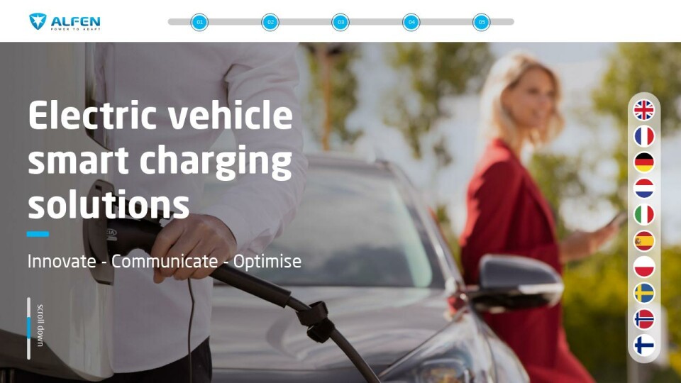 Alfen: Electric vehicle smart charging solutions