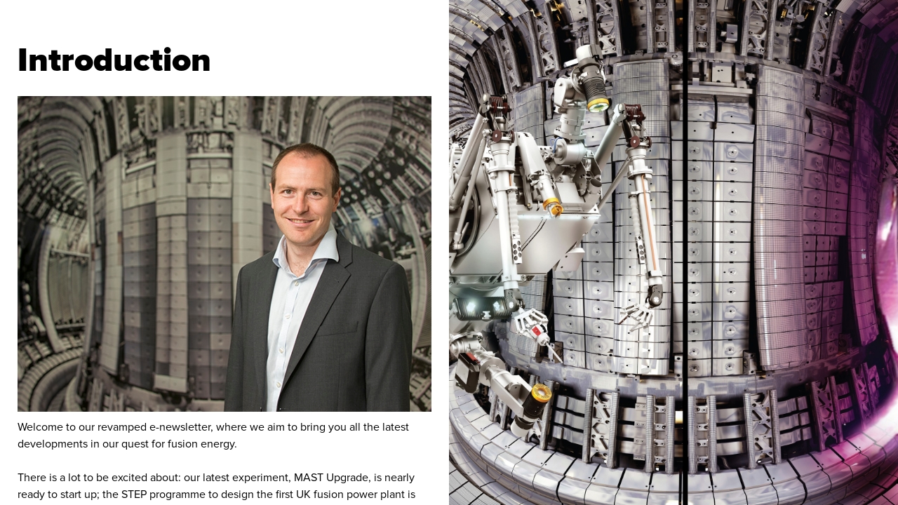 Introduction by CEO Professor Ian Chapman - UKAEA Fusion September 2020 ...