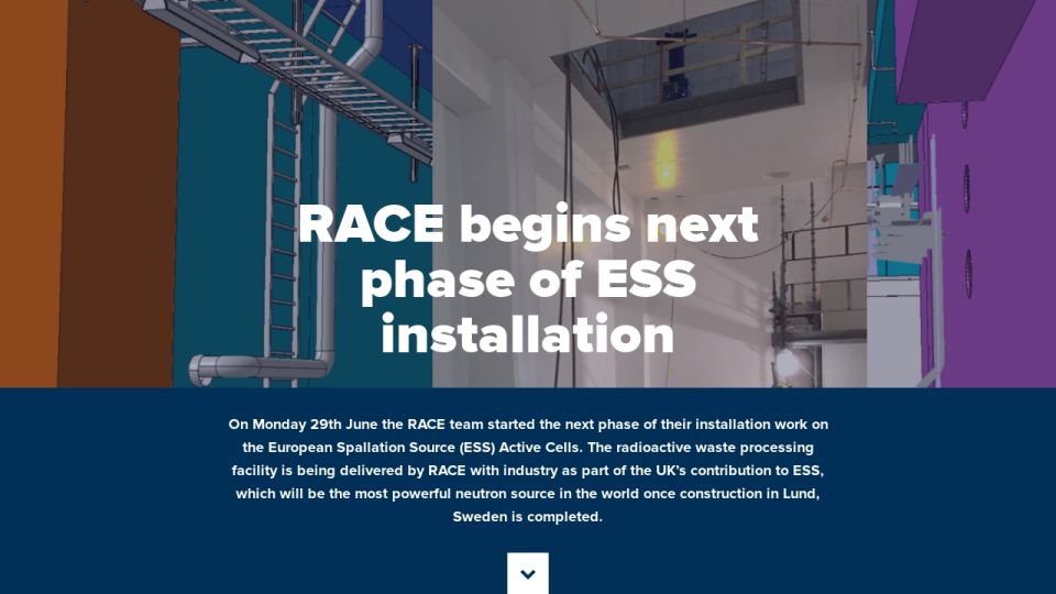 RACE begins next phase of ESS installation