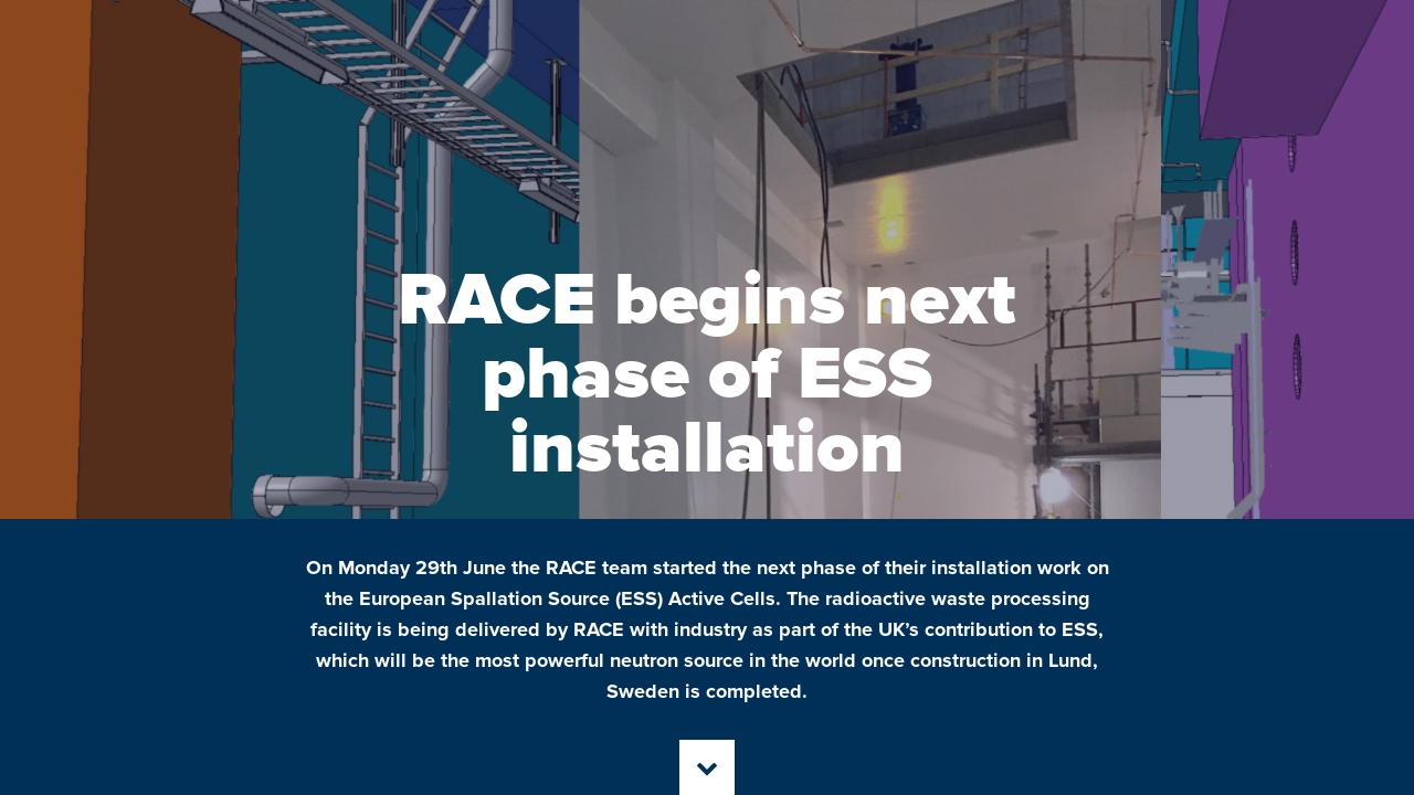 RACE begins next phase of ESS installation