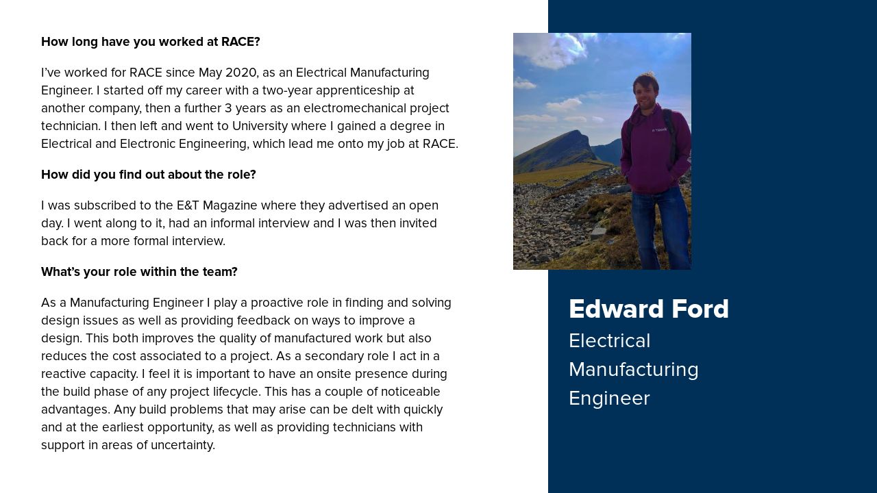 Edward Ford - RACE People Profiles