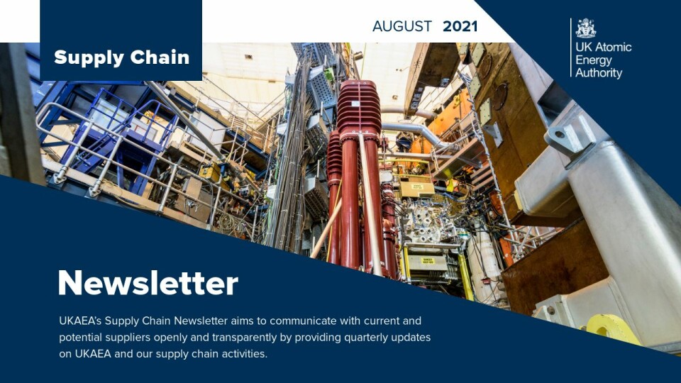 Front cover - Supply Chain August 2021 Newsletter