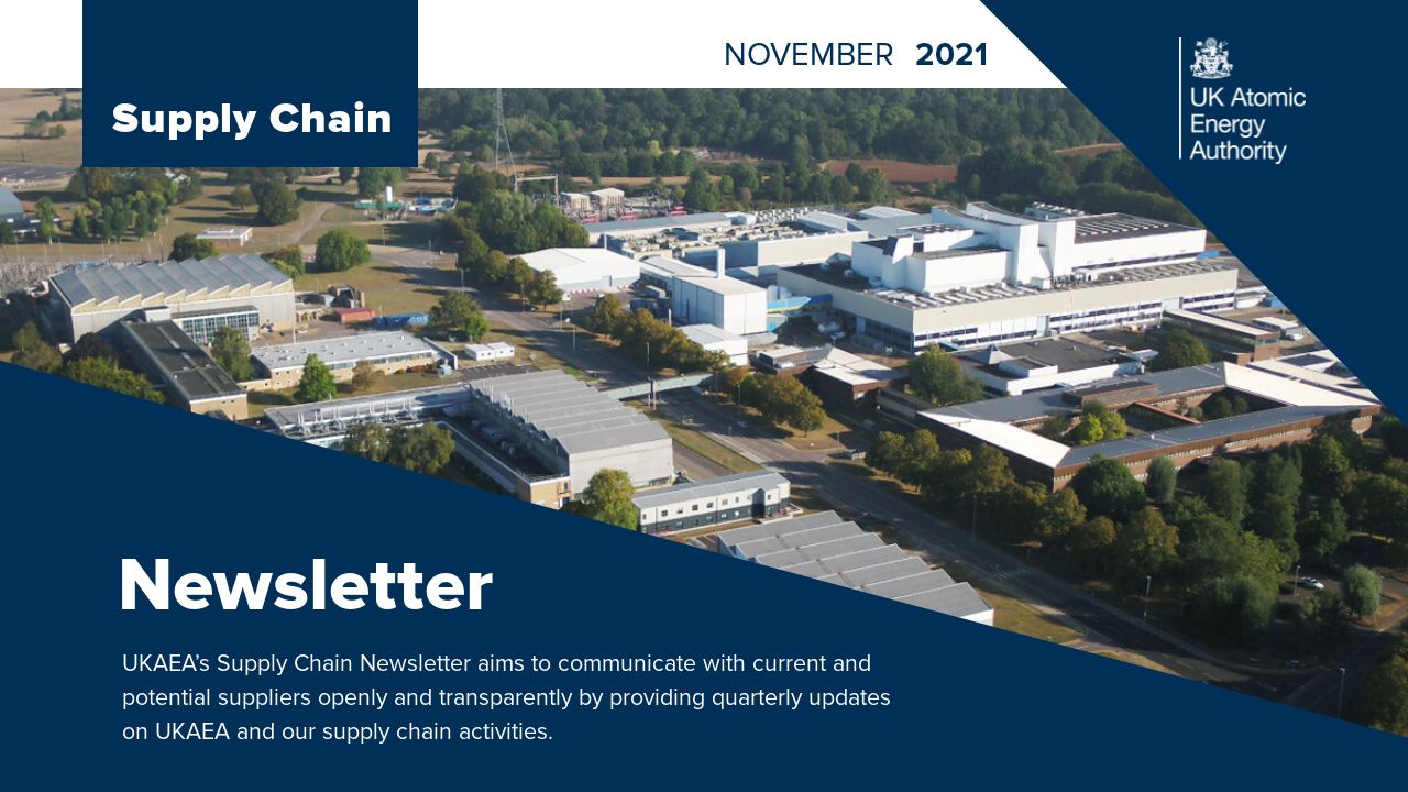 Front cover - Supply Chain November 2021 Newsletter