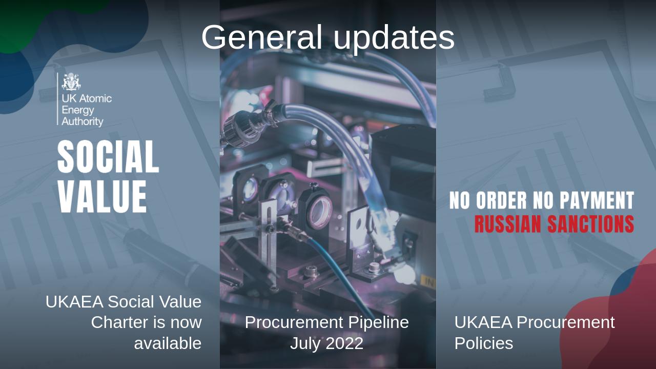 General updates - UKAEA Supply Chain Newsletter