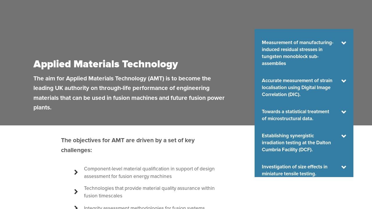 Applied Materials Technology - Fusion Technology Year in Review