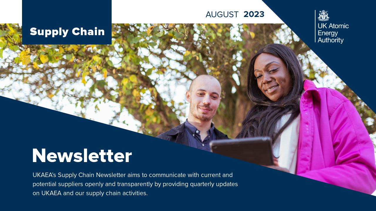 Front cover - UKAEA's Supply Chain Newsletter