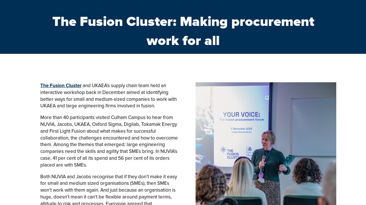 Cluster - UKAEA Newsletter Edition 8