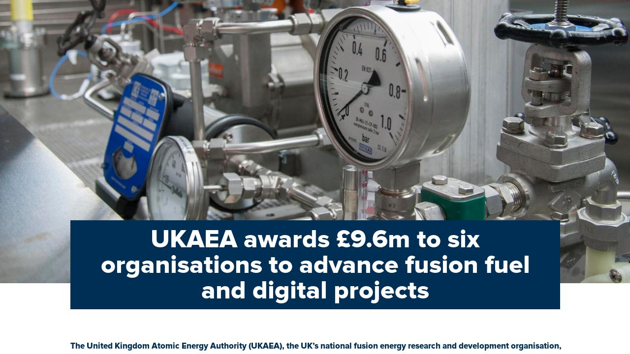 fusion fuel and digital projects - UKAEA Newsletter Edition 9