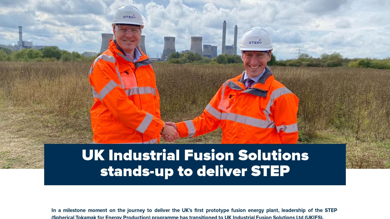 UK Industrial Fusion Solutions - UKAEA Newsletter Edition 13 - November ...