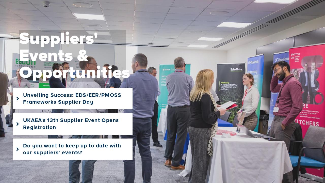 Suppliers’ Events & Opportunities - Supply Chain Newsletter November 2024