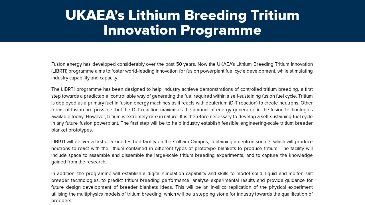 LIBRTI programme - UKAEA Newsletter Edition 14