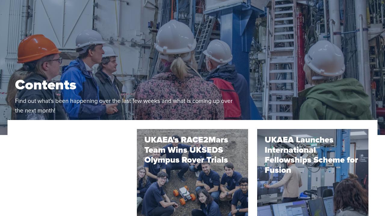 Contents - UKAEA Newsletter Edition 21