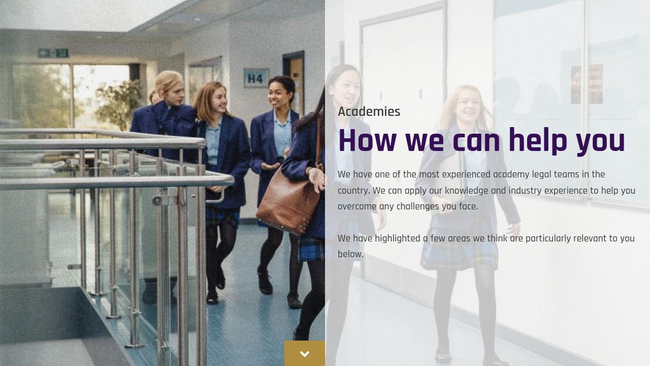 How we can help you - Working with Academy Trusts