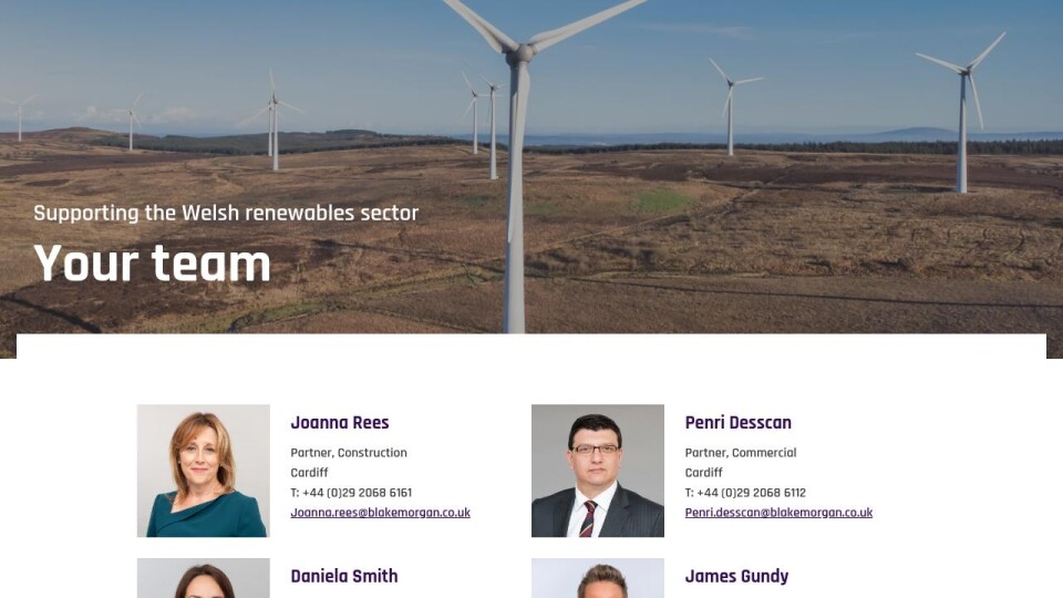 Your team - Welsh Renewable Energy