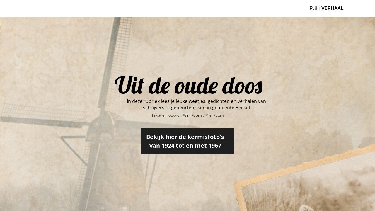 UIT DE OUDE DOOS