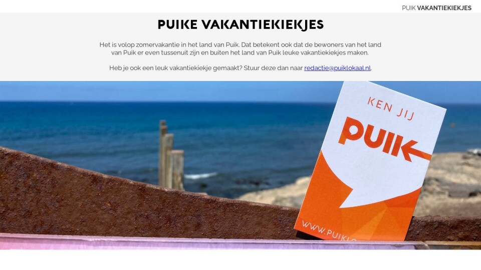VAKANTIEKIEKJES - Puik 2433