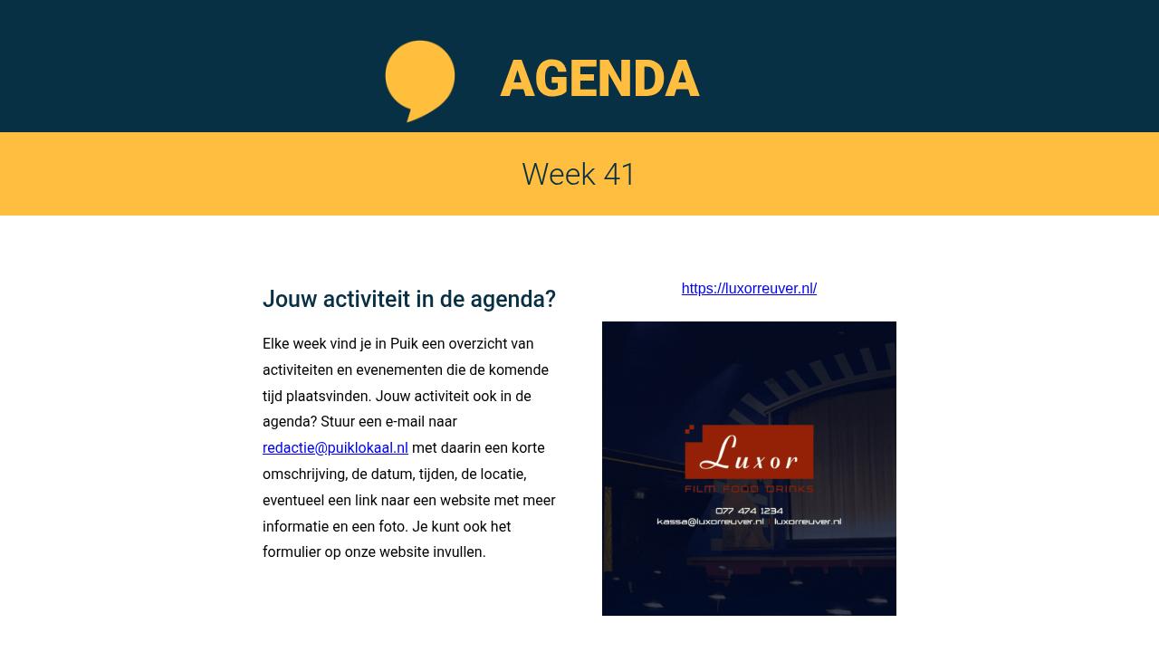 AGENDA - Puik 2541