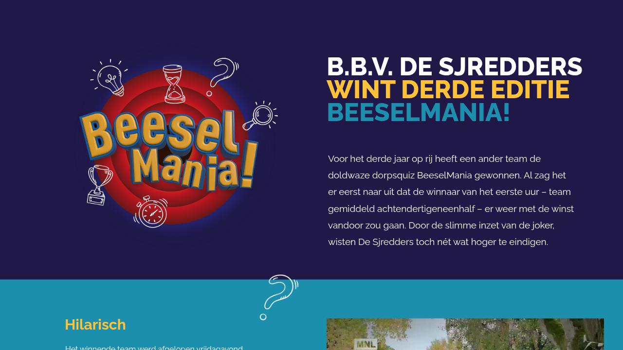 UITSLAG DERDE EDITIE BEESELMANIA - Puik 2551