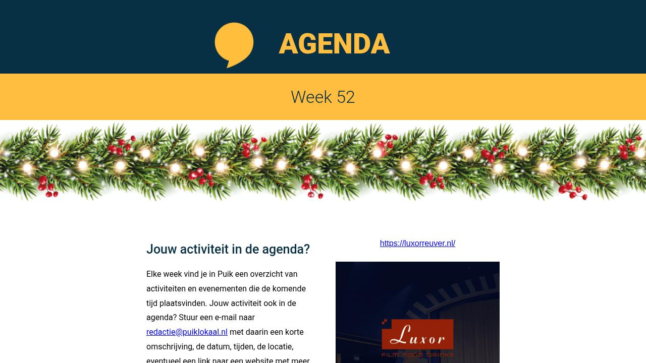 AGENDA - Puik 2552