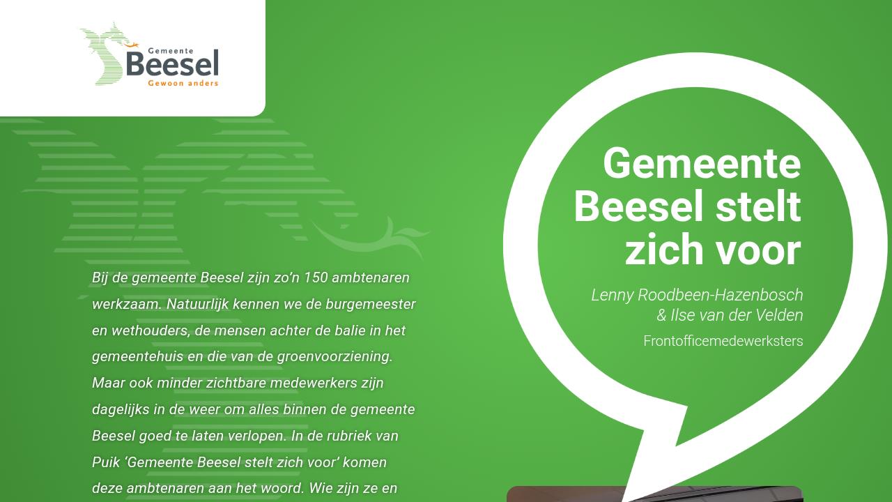 GEMEENTE BEESEL STELT ZICH VOOR - Puik 2552