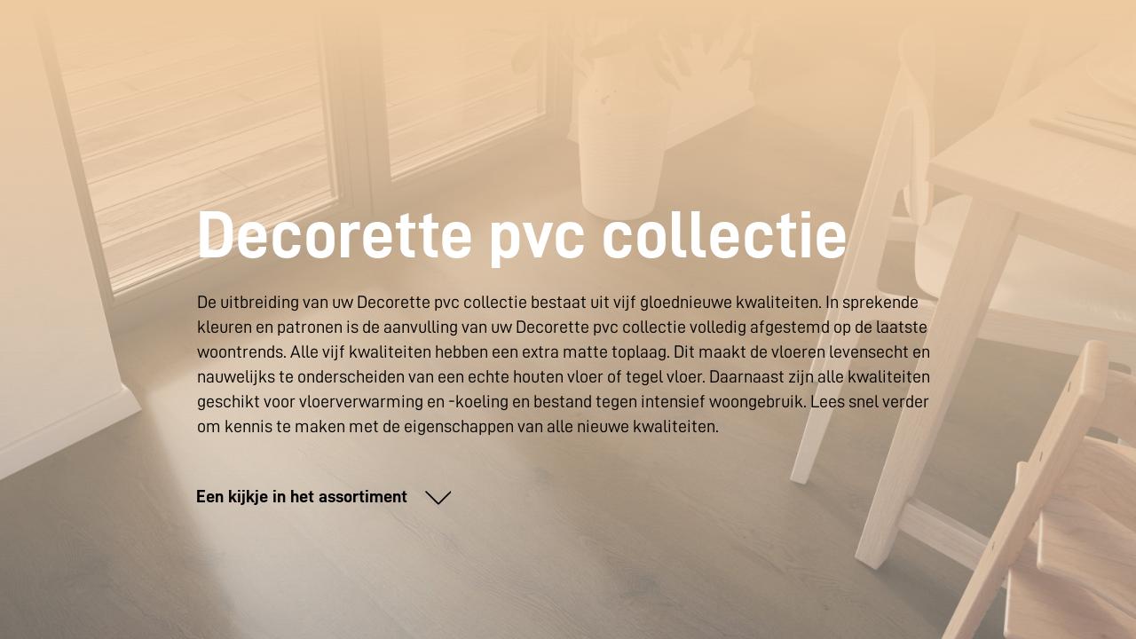Assortiment - decorette pvc - december 2023