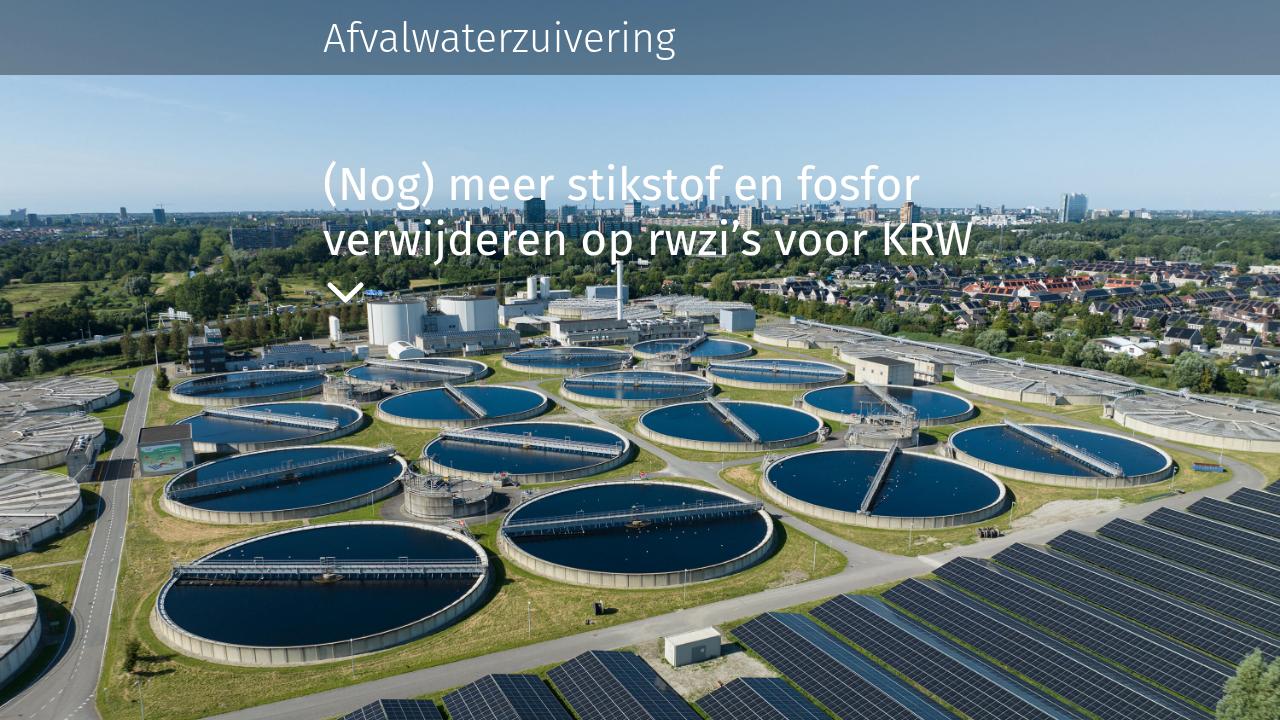 Afvalwaterzuivering - STOWA Jaarverslag 2024