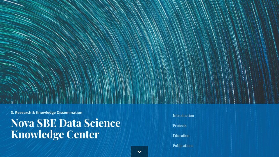 Nova SBE Data Science Knowledge Center - Nova SBE Road to Impact Report ...