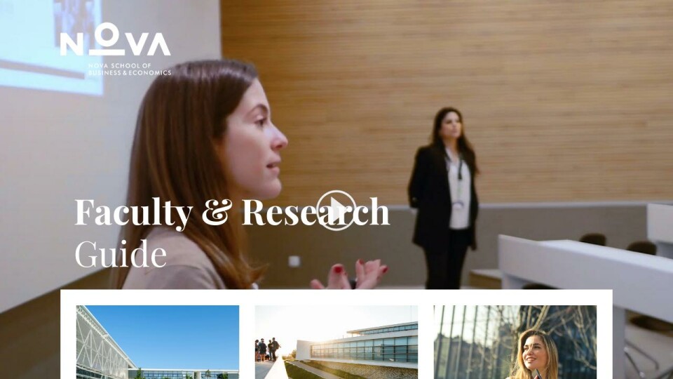 Overview - Nova SBE Faculty & Research Guide