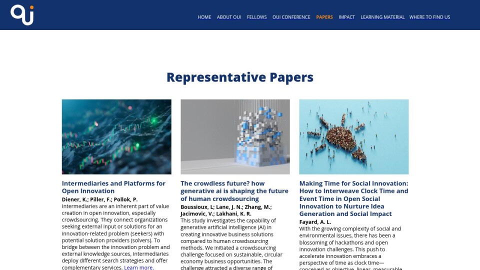 Representative Papers - OUI Society