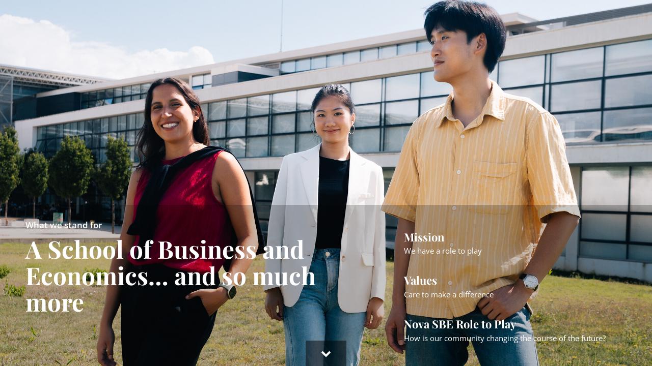 What we stand for - Nova SBE Master's Programs 2025/26