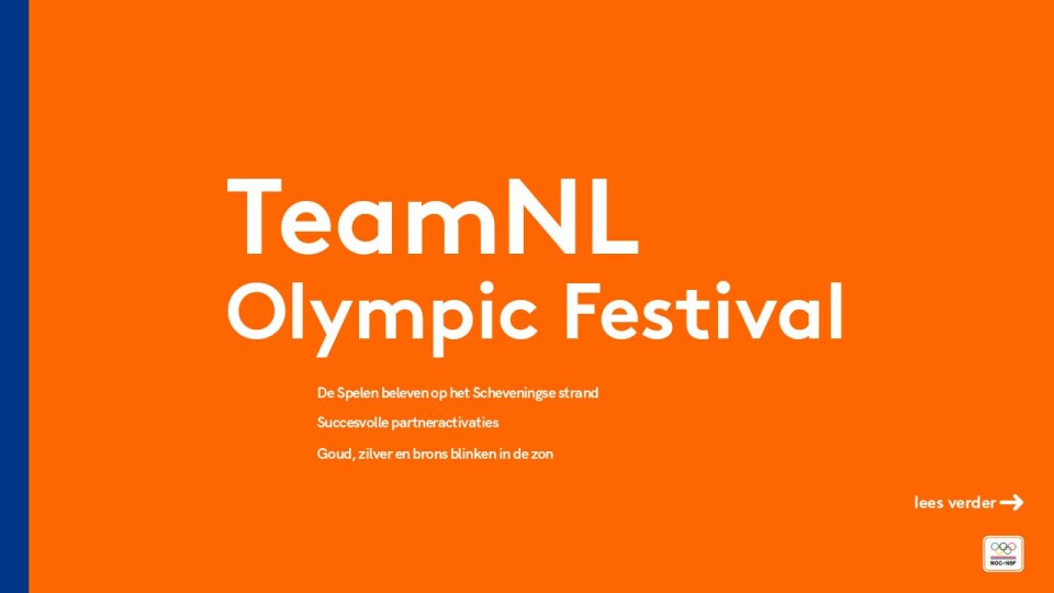 TEAM NL OLYMPIC FESTIVAL - UPDATE 4 AUGUSTUS