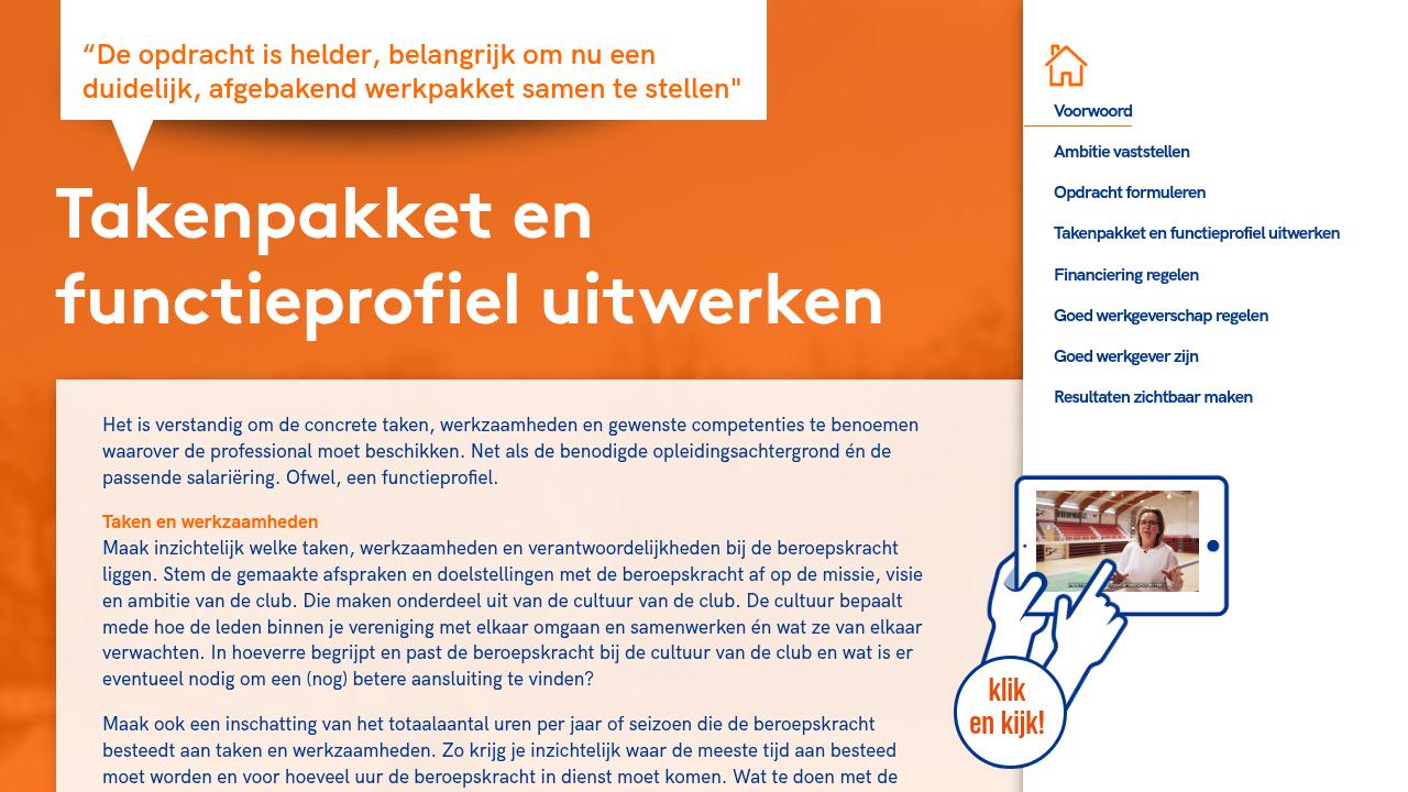 Takenpakket en functieprofiel uitwerken - toolkit professionalisering ...