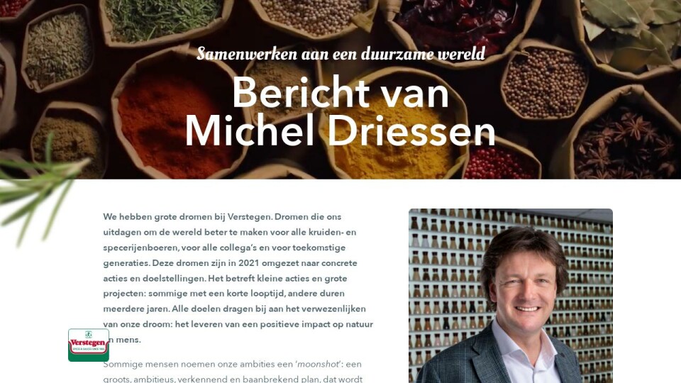 Bericht van Michel Driessen - MVO Jaarverslag 2021