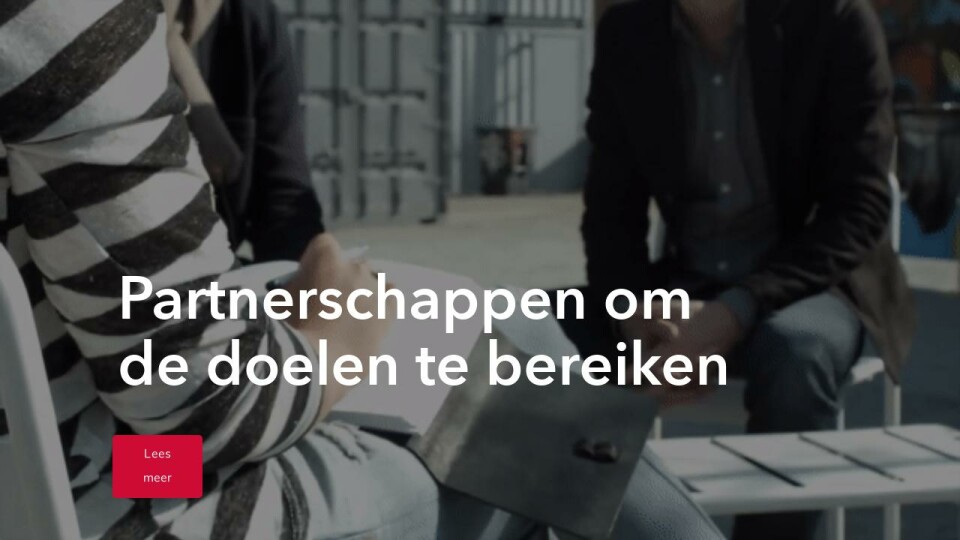 Partnerschappen om de doelen te bereiken - MVO Jaarverslag 2021