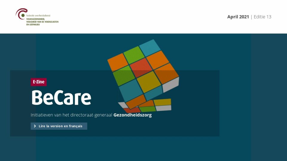 Cover - BeCare April 2021 - Editie 13