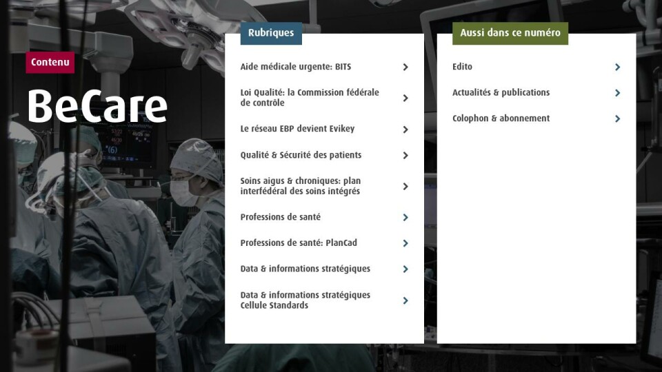 Contenu - BeCare Juin 2023