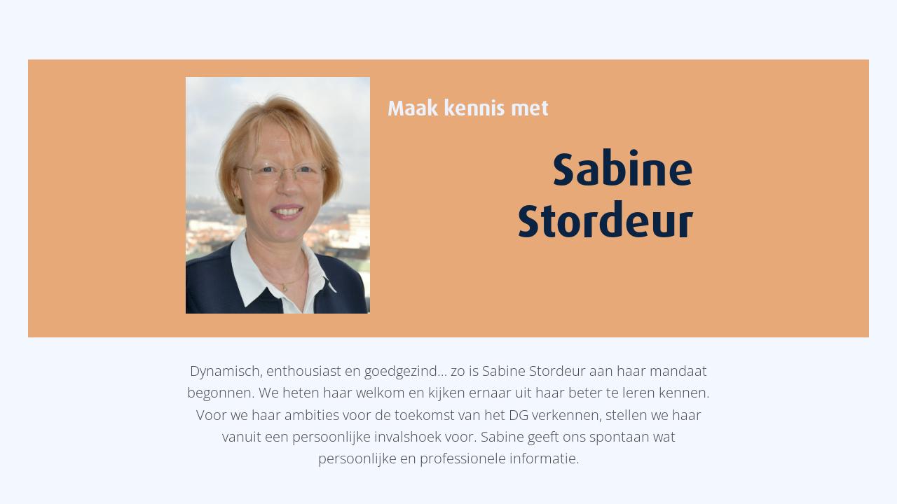 Kennismaking met Sabine Stordeur - BeCare November 2023