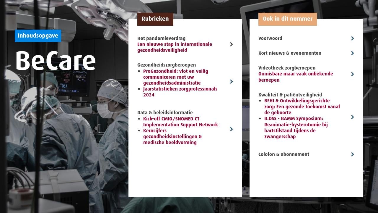 Index - BeCare Magazine | Editie Juni 2025