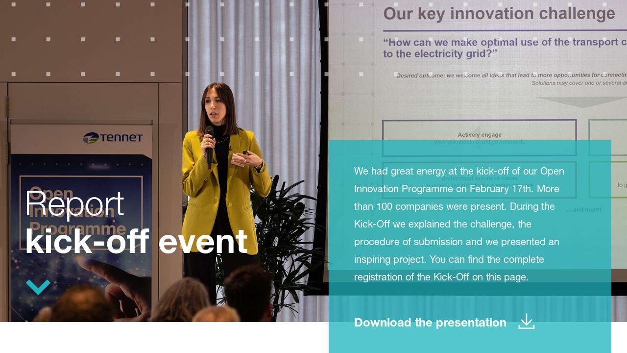 Report Kick-Off event - Open Innovation Programme TenneT
