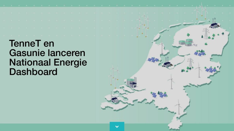 TenneT en Gasunie lanceren Nationaal Energie Dashboard - Netcapaciteit ... TenneT en Gasunie lanceren Nationaal Energie Dashboard - Netcapaciteit ...