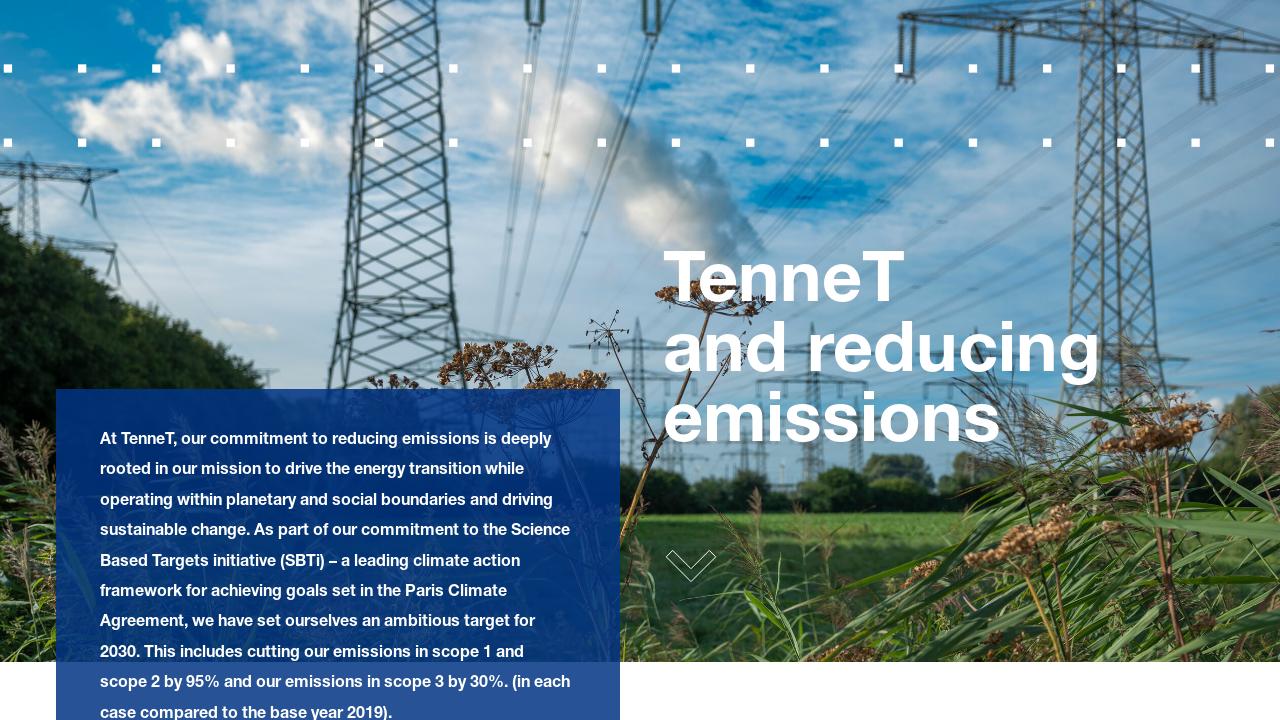TenneT and reducing emissions - TenneT Open Innovation Programme