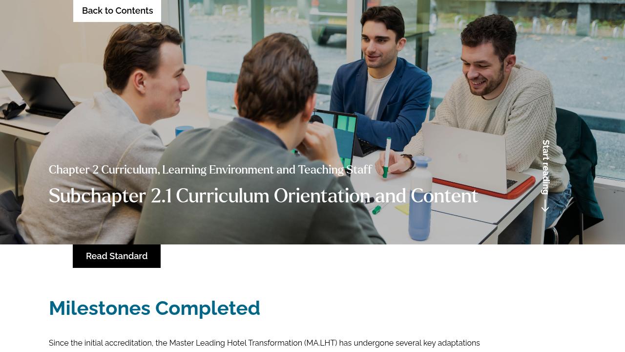Subchapter 2 - 1 Curriculum Orientation and Content - MA LHT