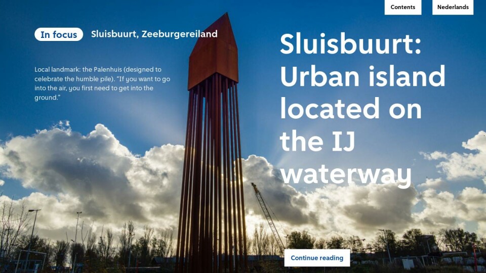 Sluisbuurt - Citymaking with sand and water
